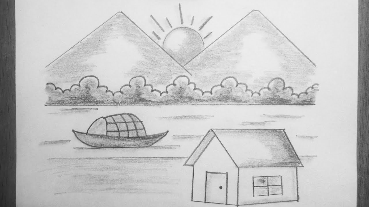 How to Draw a Beautiful Sunrise | Easy Step-by-Step Tutorial - YouTube