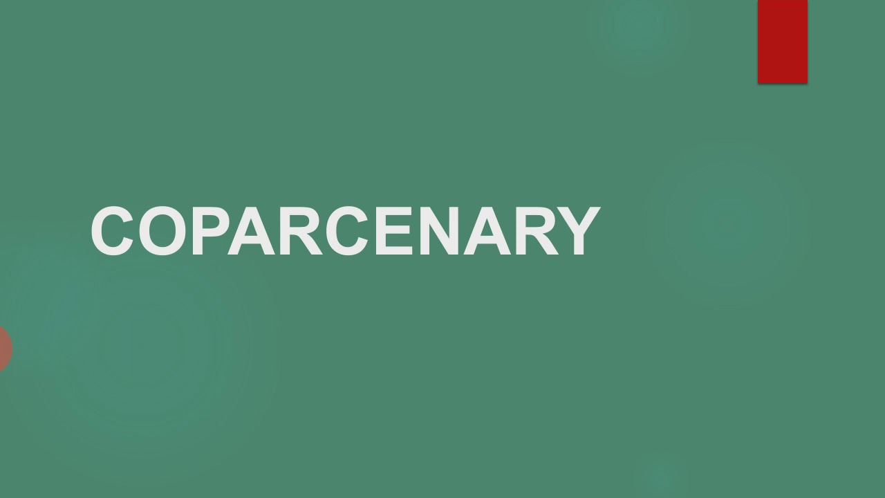 Coparcenary (Hindu Law) - YouTube