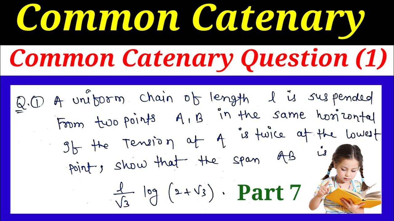 Common catenary || Question 1 || #common #catenary || - YouTube