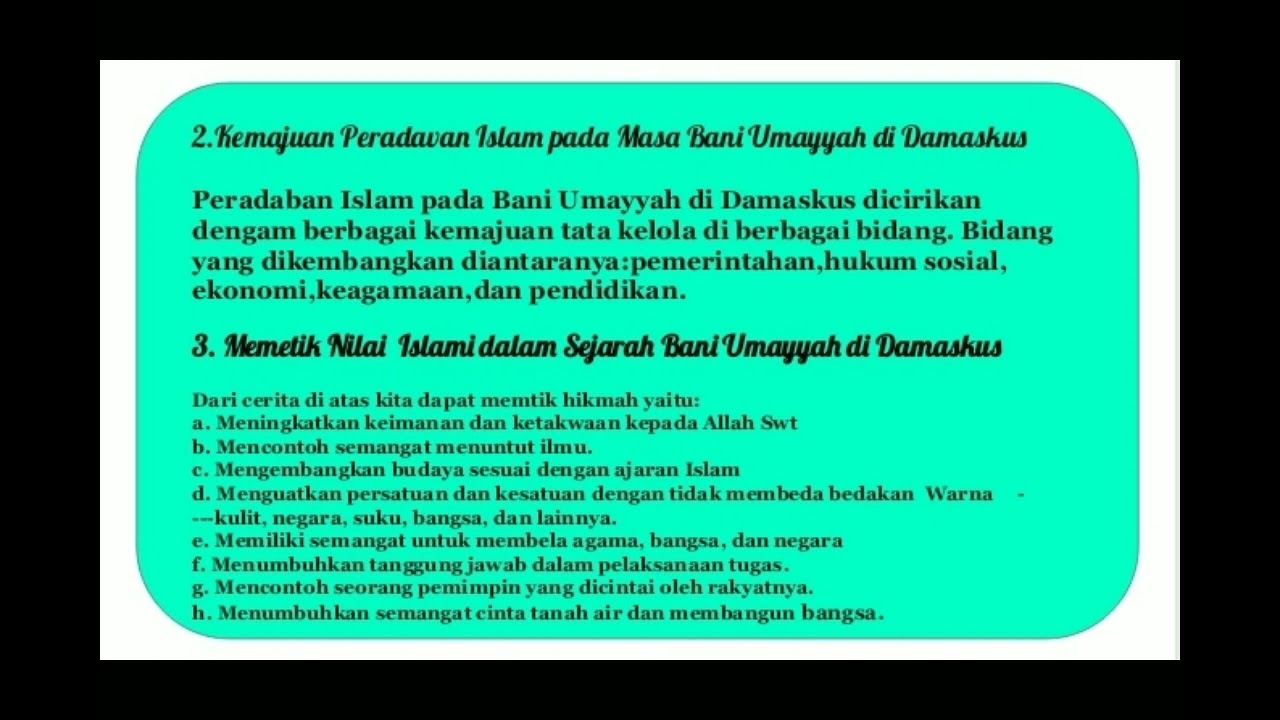 Sejarah Damaskus Pusat Peradaban Timur Islam - YouTube