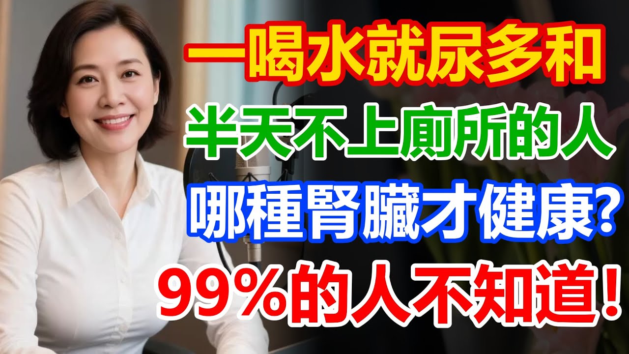 一喝水就尿多和半天不上廁所，誰的腎臟才健康？泌尿科醫師專業分享，99%的人不知道！ - YouTube