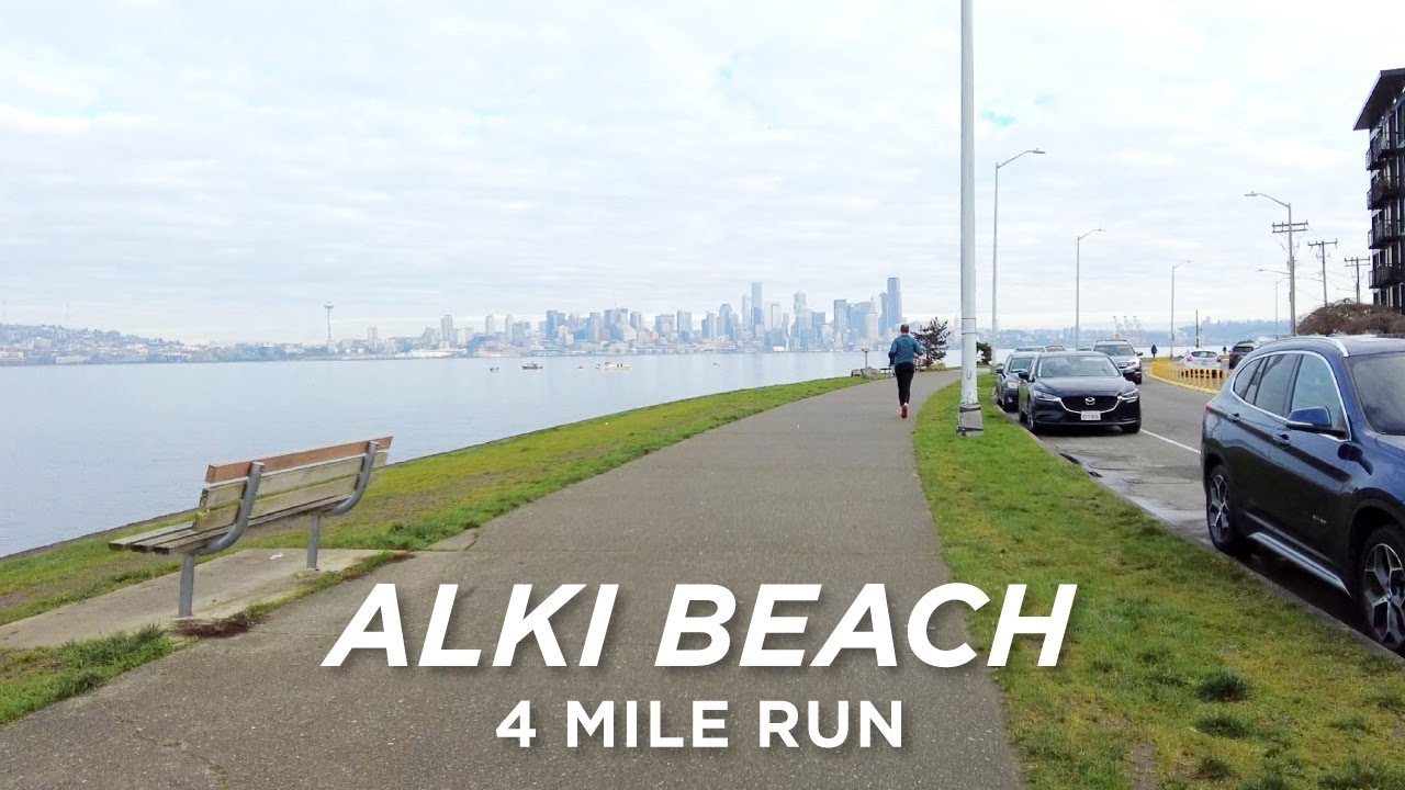 Alki Beach in Seattle Virtual Run (4 Miles) - YouTube