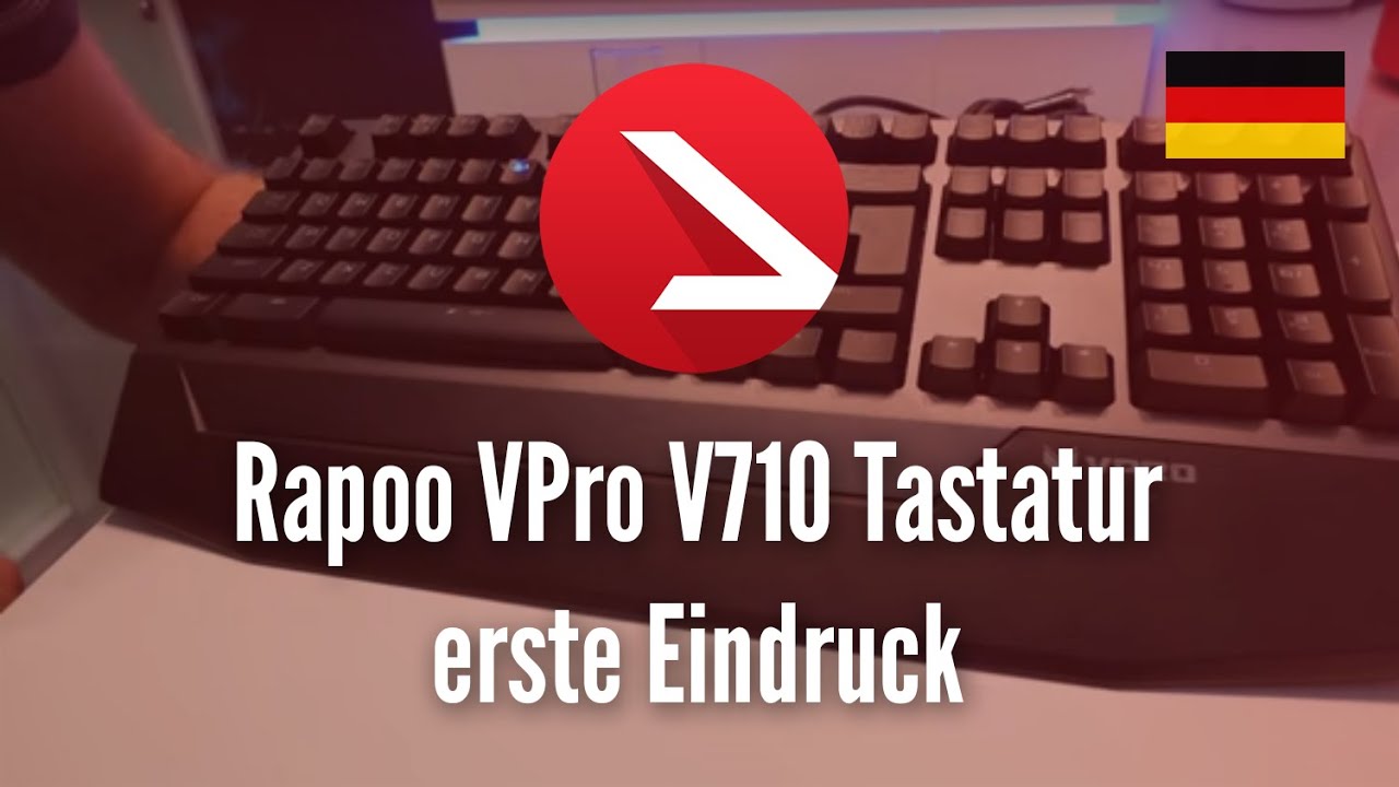 Rapoo VPro V710 Tastatur erste Eindruck [4K UHD] - YouTube