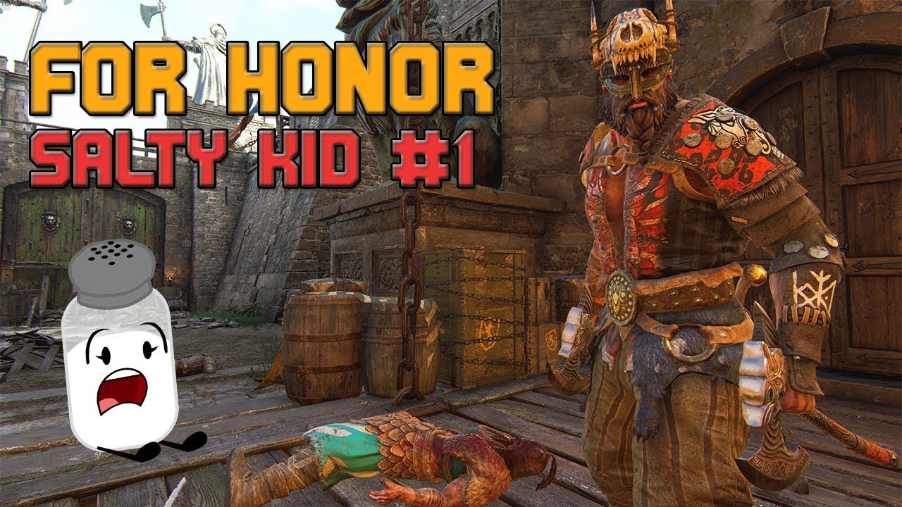 Salty kid on For Honor talking shit and getting destroyed after - YouTube
