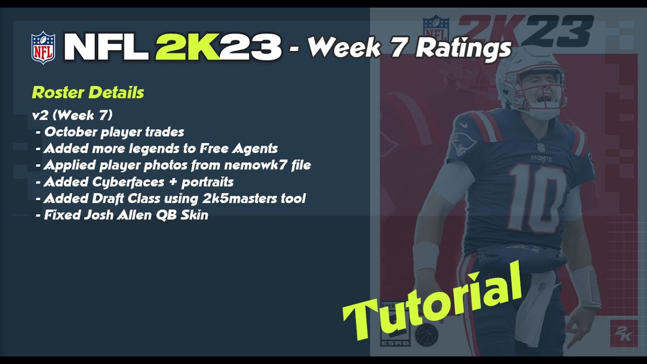 NFL 2K23 - Week 7 Ratings are available - YouTube