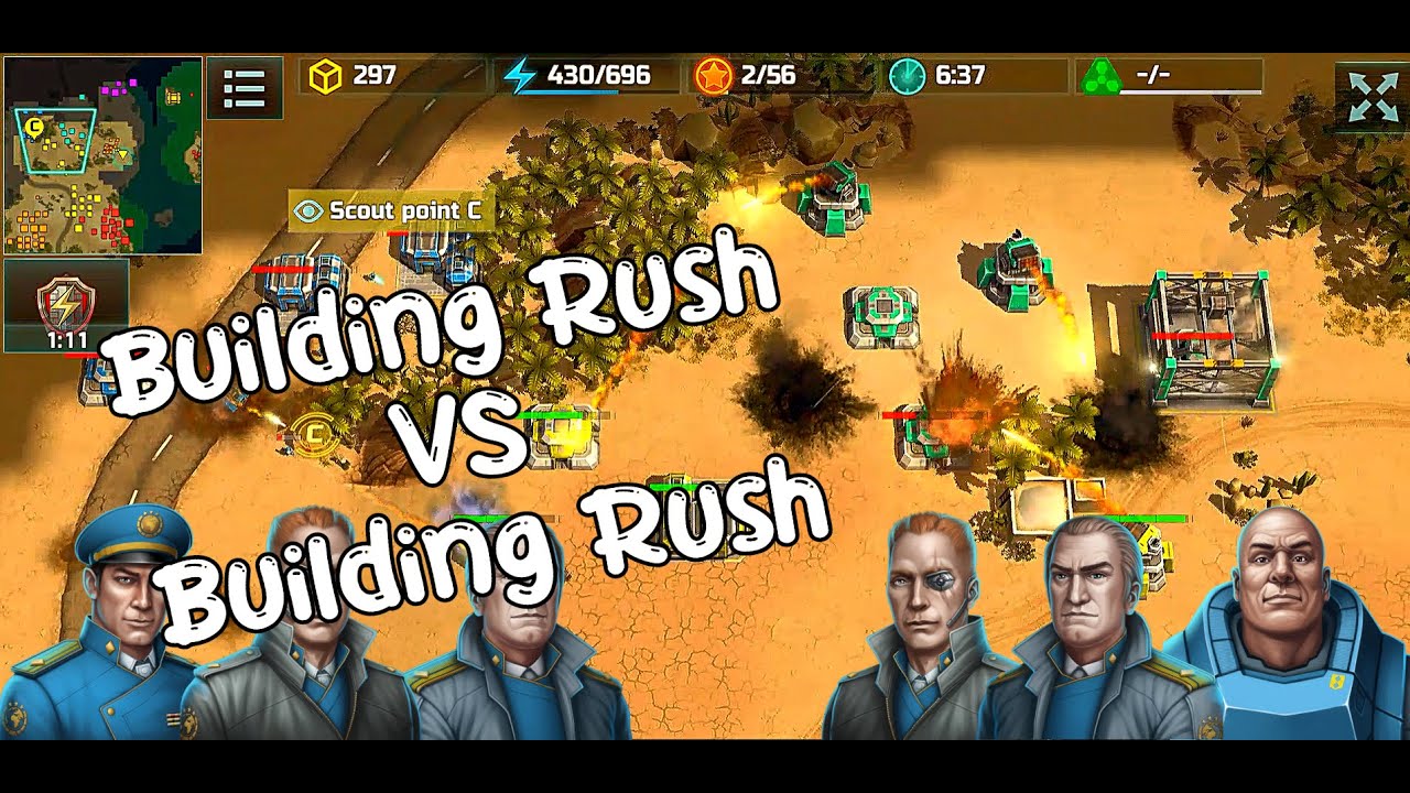 Enemy Is Also a Building rusher | Building Rush 3v3 |#artofwar3 - YouTube