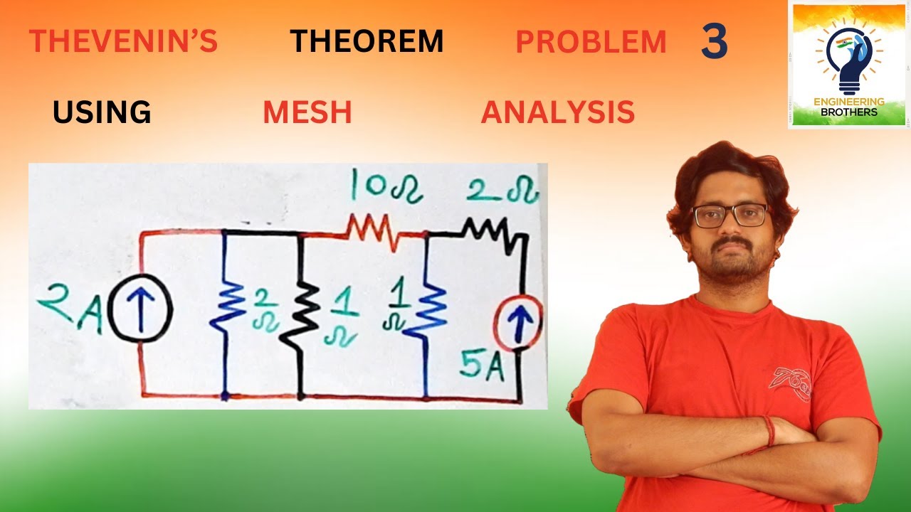 Thevenin's theorem problem 3 by mesh analysis - YouTube