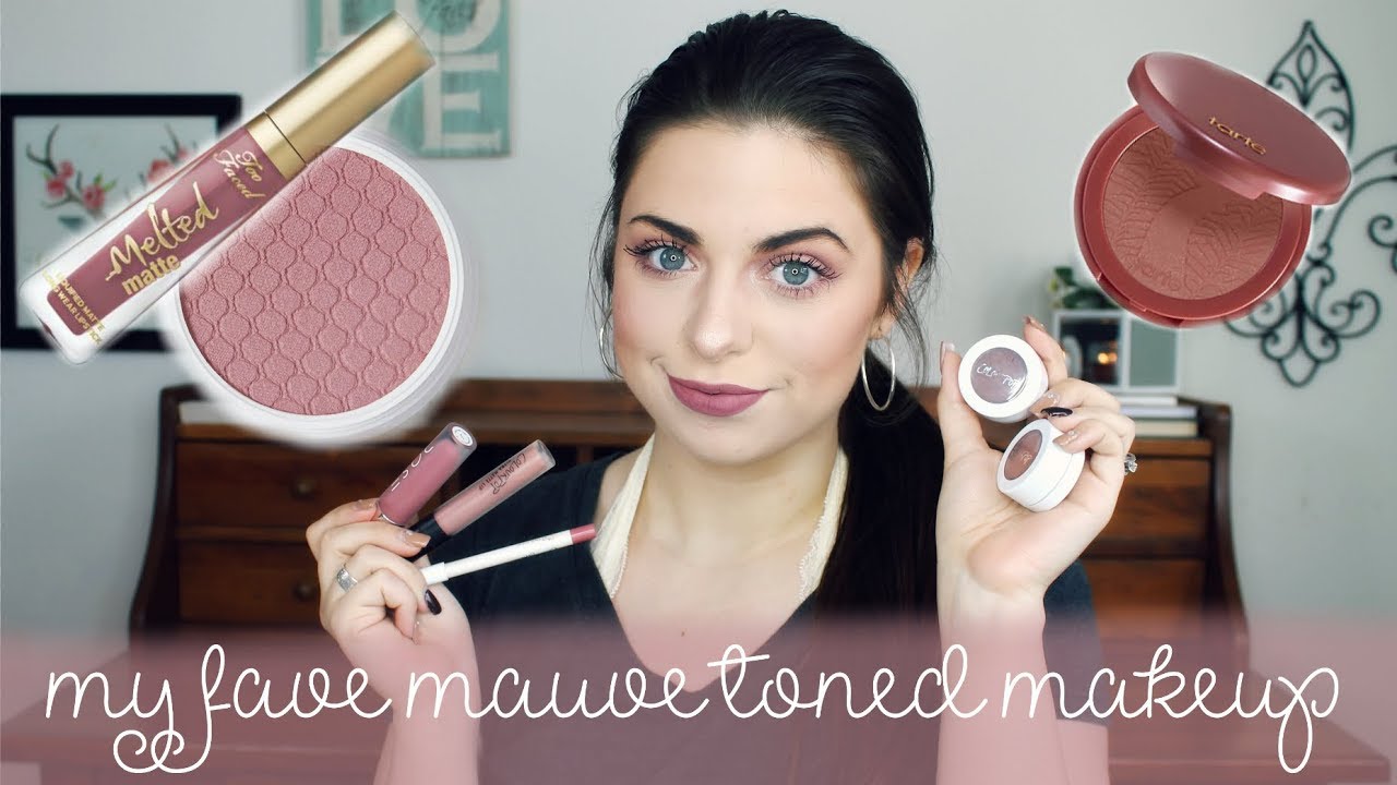 My Fave Mauve Toned Makeup - YouTube