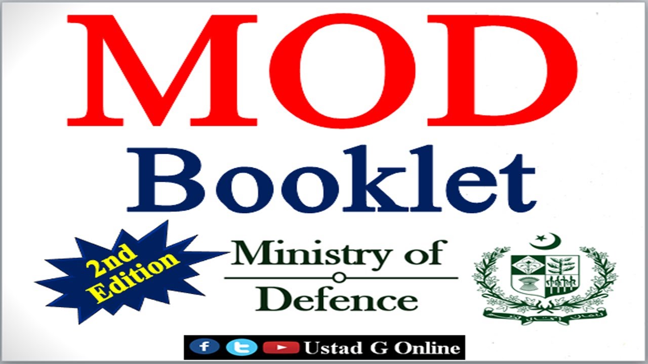 MOD Booklet Prepared By MOD Qualified Candidates | Best MOD Preparation ...