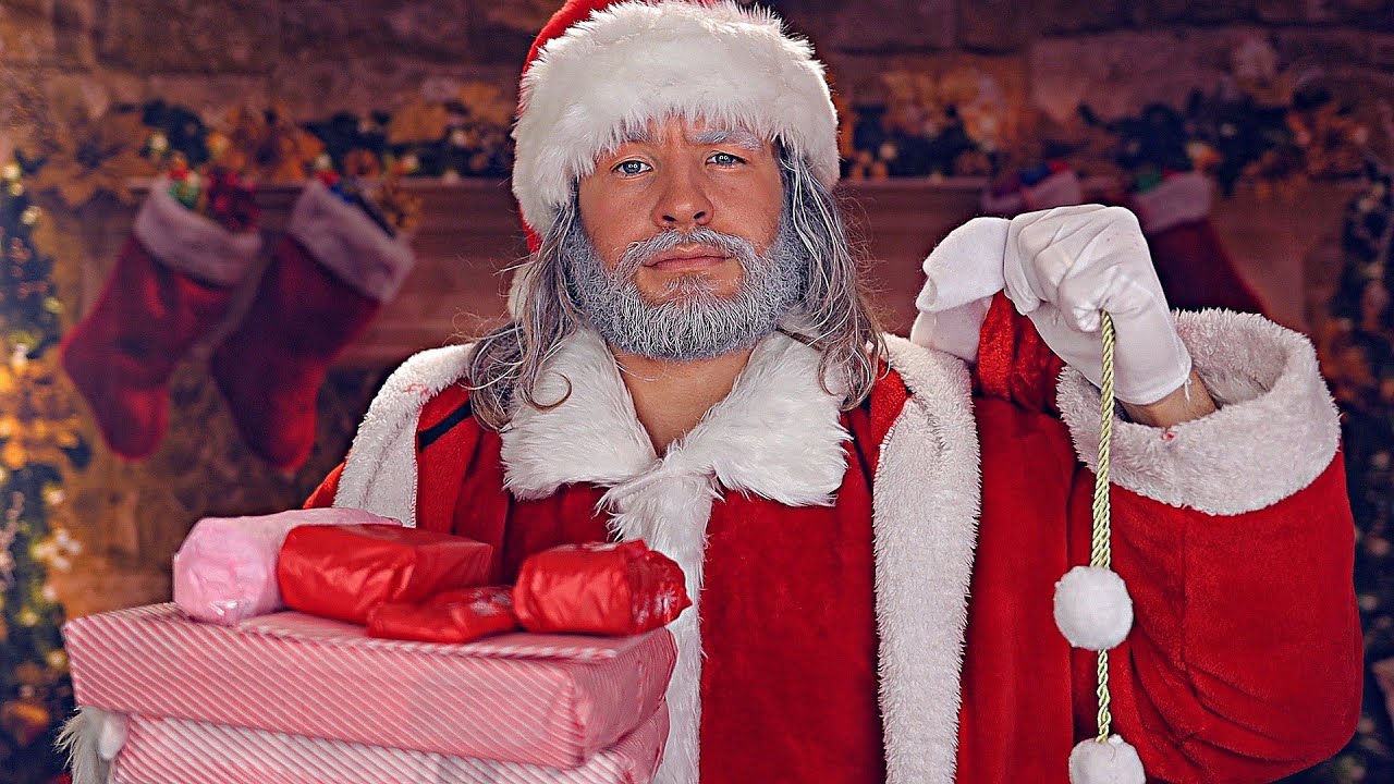 "Friendly" Santa Opens Your Christmas Presents [ASMR]🎅🏻 - YouTube