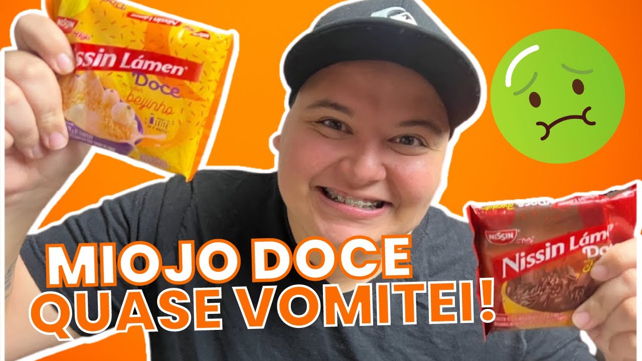 PROVANDO MIOJO DOCE l QUASE VOMITEI - YouTube