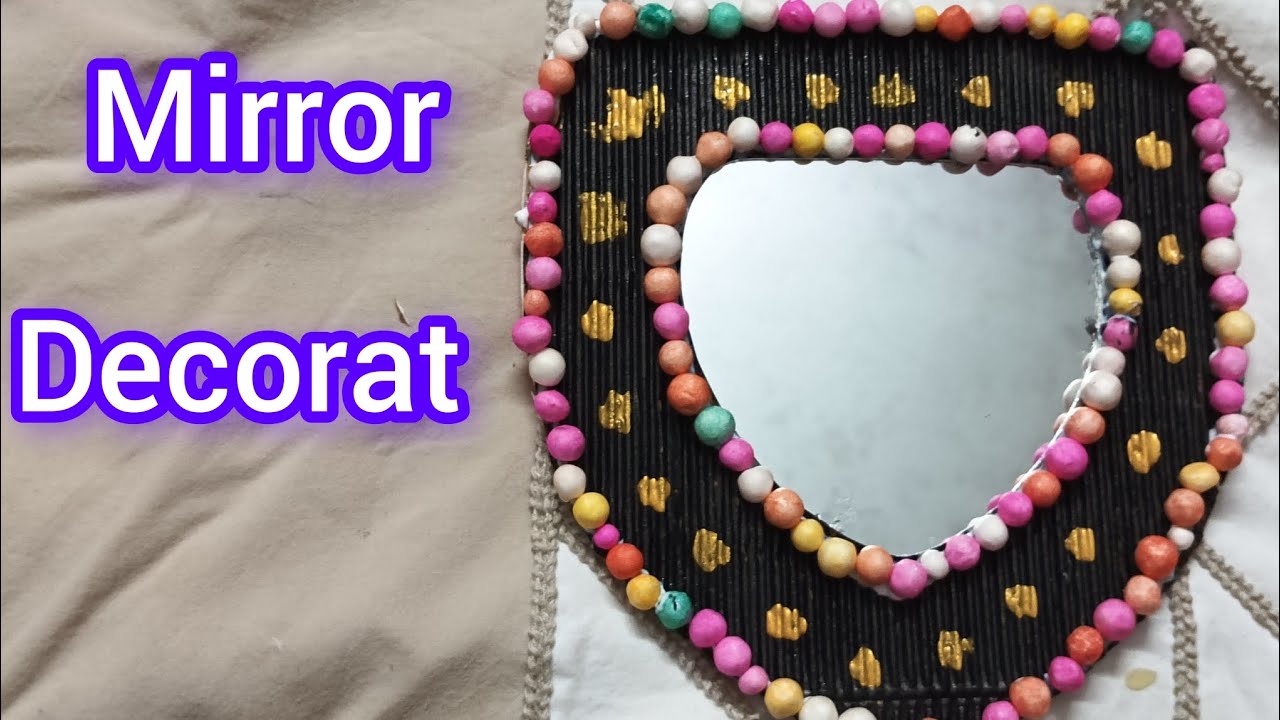 Diy Mirror decor idea at home 🪞.#jagdev - YouTube