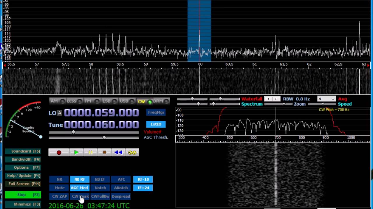 60KHz WWVB Fort Collins - VLF Time Signal - YouTube