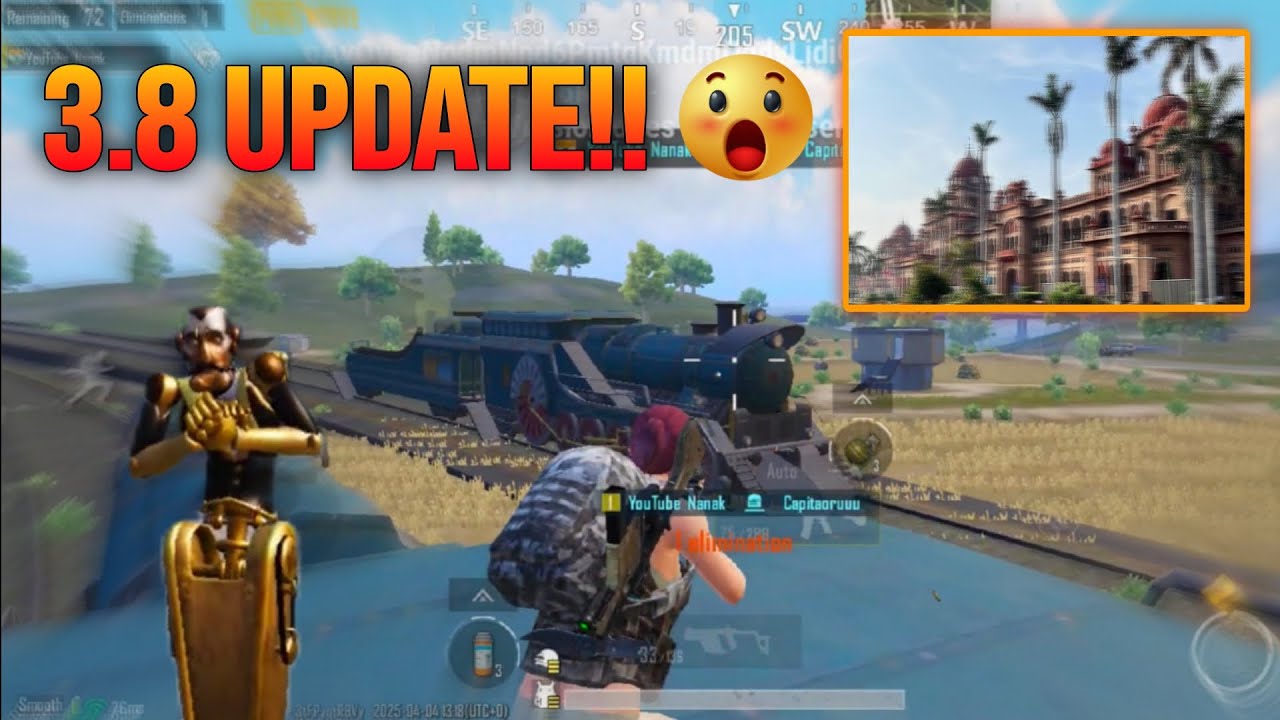 BGMI 3.8 UPDATE! 😱 TRAIN IN BGMI SOON! 🚂 - YouTube