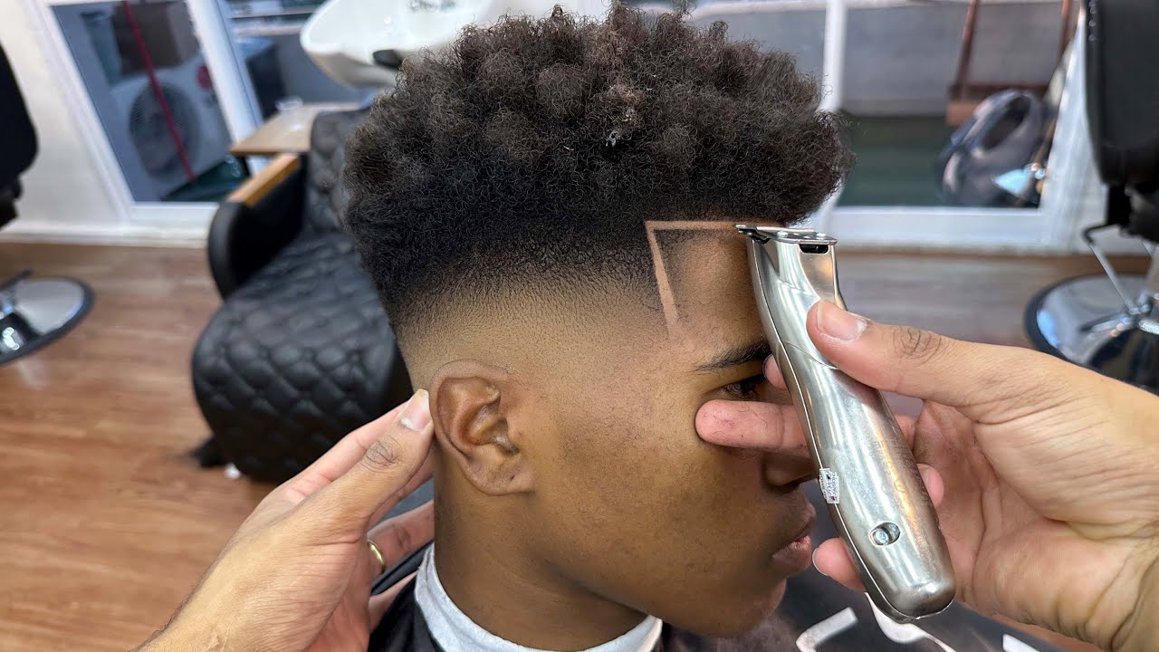 Como fazer - Degradê mid fade em cabelo afro / tutorial 🚀 ️ - YouTube