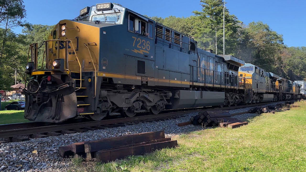 CSX I158 with a 4-Unit Lashup and a SOLID Conductor on CSX River Line!👋 ...