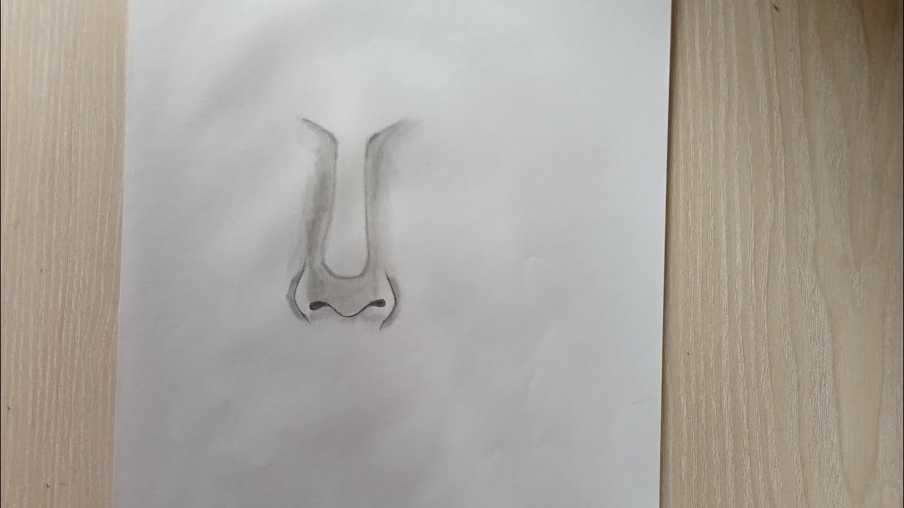 How to draw easy nose|| Realistic nose drawing ||Easy drawing - YouTube