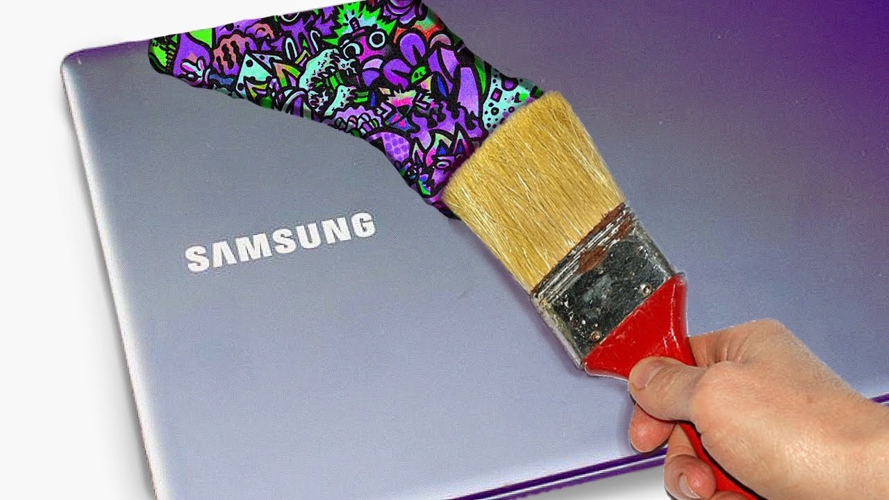 MY FIRST CUSTOM LAPTOP!! (satisfying) - YouTube