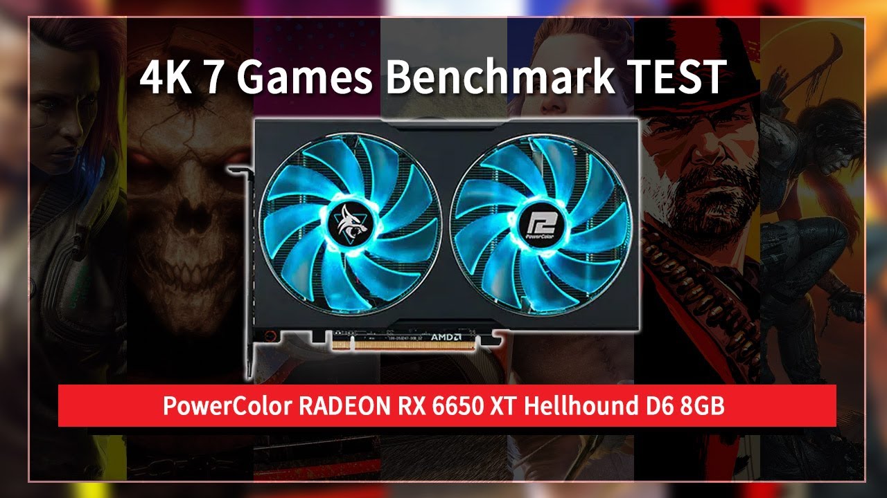 [4K VGA Benchmark] PowerColor RADEON RX 6650 XT Hellhound D6 8GB - YouTube