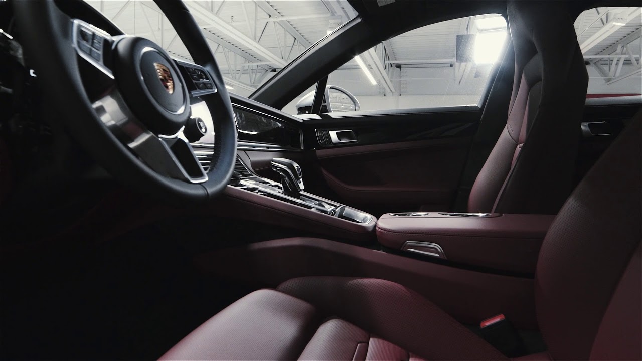 2019 Panamera GT Silver on Black/Bordeaux Red Leather Interrior - YouTube