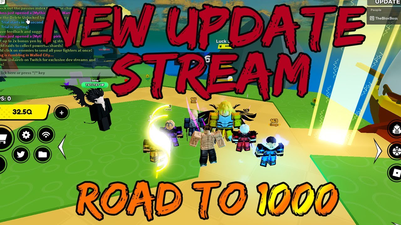 [🔴Live] Update 14 Is Here! Anime Fighters Simulator - YouTube