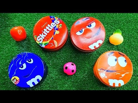 Satisfying Video | Unpacking 3 M&M'S and 1 Skittles Boxes with Candy ASMR - YouTube