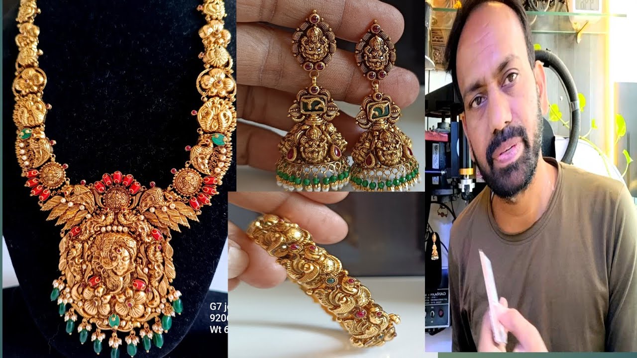 Total set 108 grams..ಡಿಸೈನ್ ಅಂತೂ Super.. video miss ಮಾಡದೆ ವಿಡಿಯೊ ...