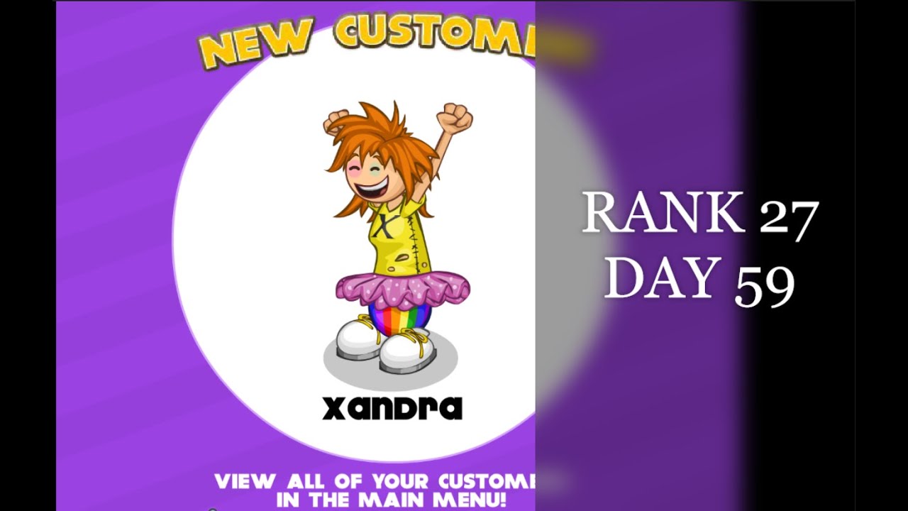 Papa's Wingeria - Rank 27 Xandra - YouTube