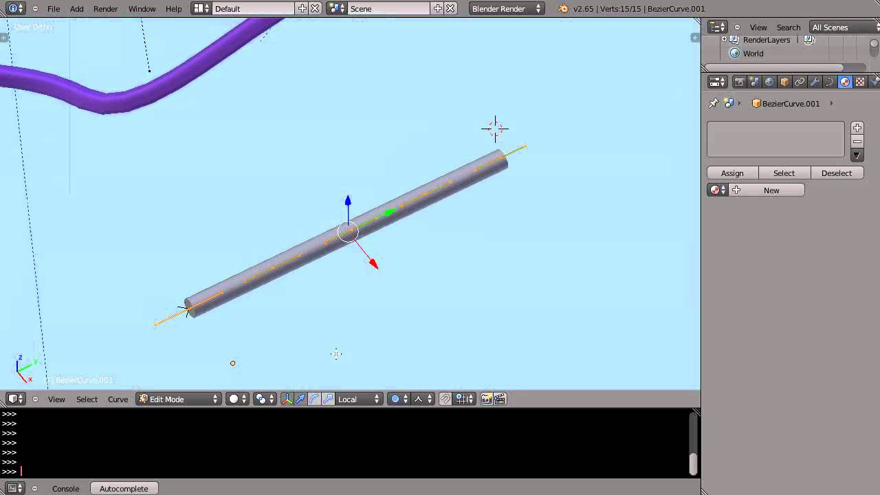 Blender Tutorial - Adding Bone Hooks to a Curve - YouTube