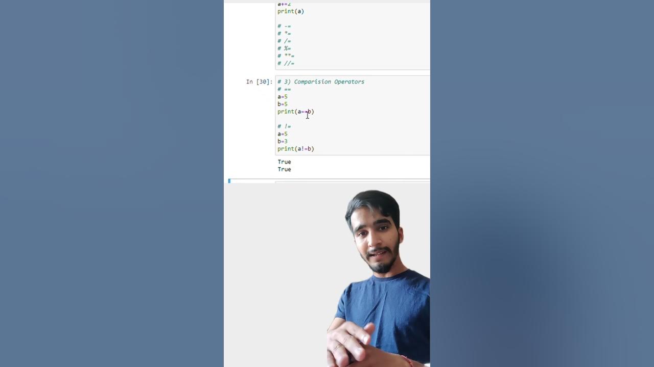 Python Episode 17 | Comparison Operators | Sarthak Choudhary - YouTube