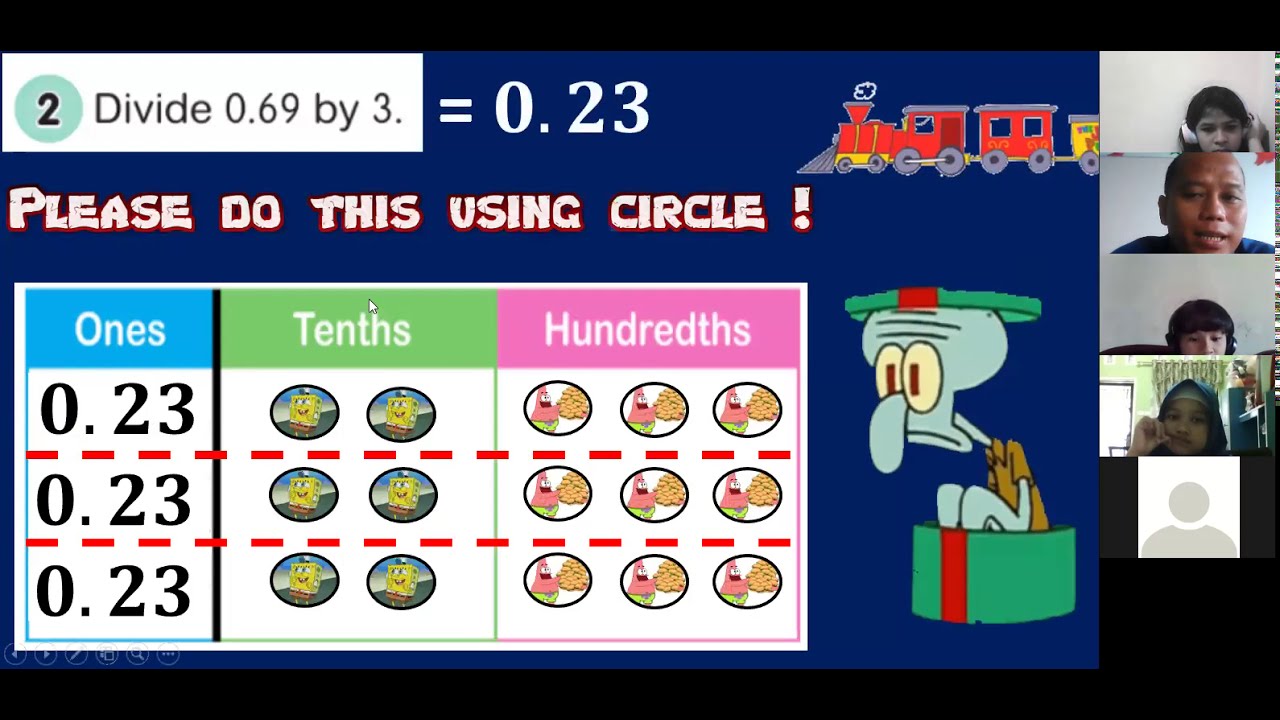 Zoom Recorded Math Pluto Class (Grade 5) :"Division using Decimal ...