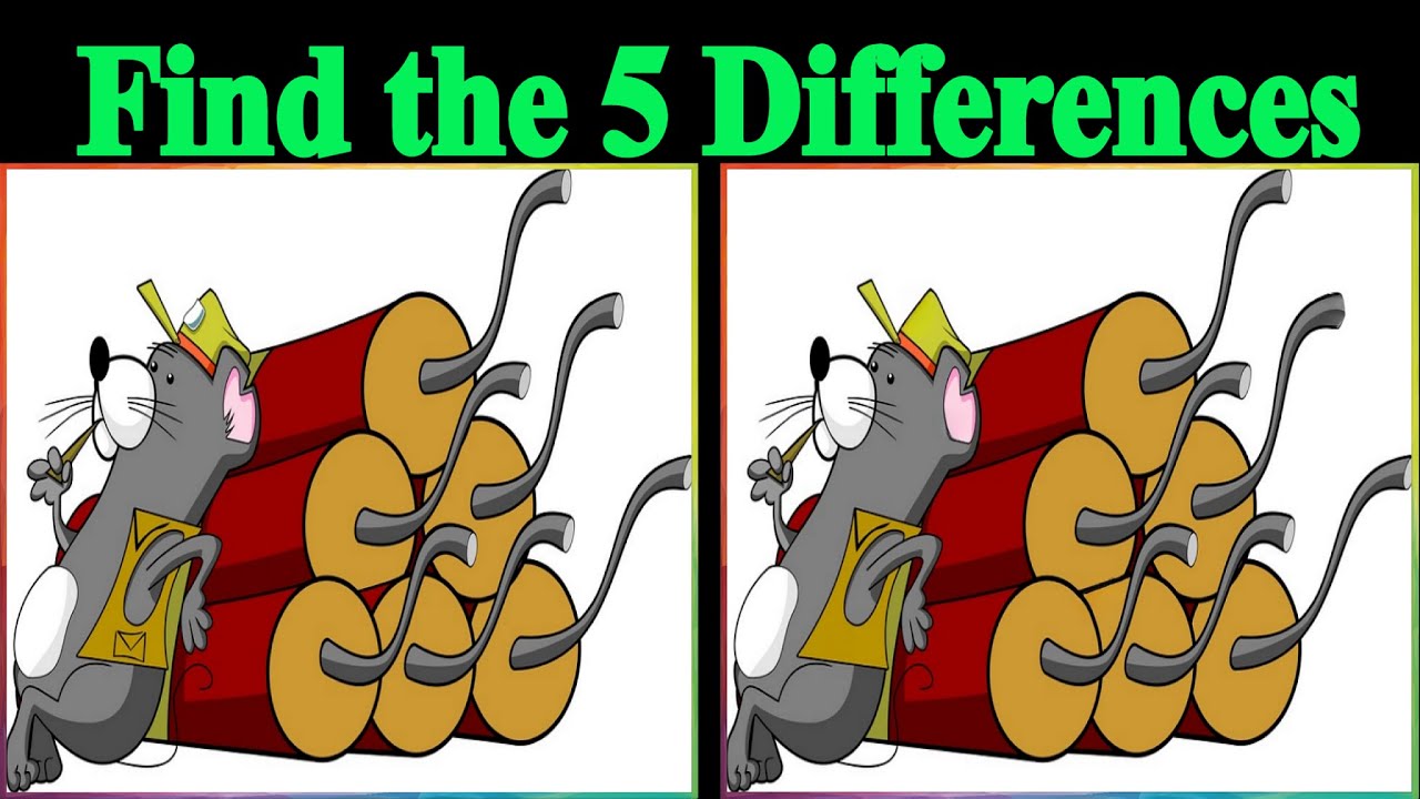 😊Find the 5 differences & spot it👉 out : The Ultimate Difference Test ...