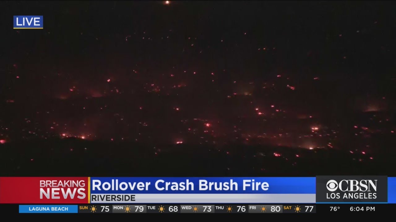 Animals And Residents Evacuated From Riverside Brush Fire - YouTube