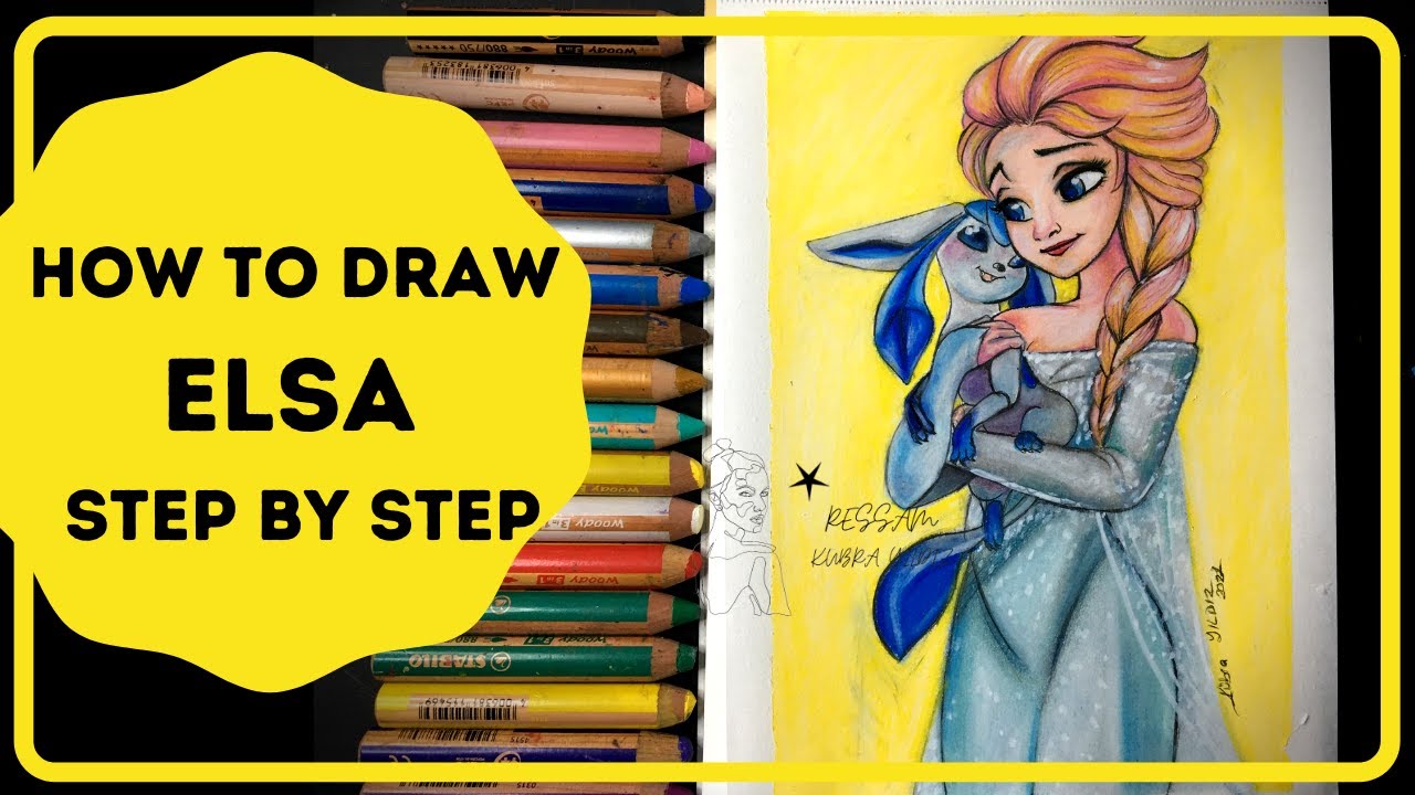 Nasıl Çizilir ? Elsa -Disney Frozen -Resim Çizme -Çizim Okulu -Ressam ...