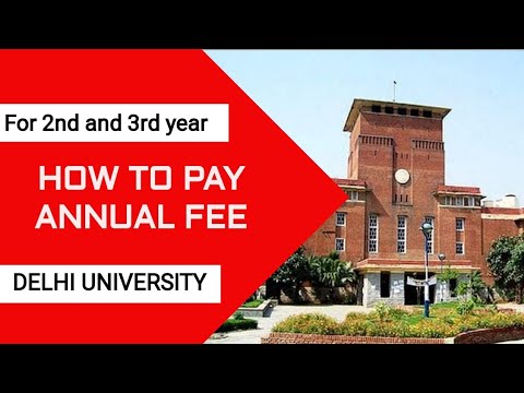 HOW TO PAY ANNUAL FEES OF DELHI UNIVERSITY🔥 | 2ND AND 3RD YEAR | FULLY ...