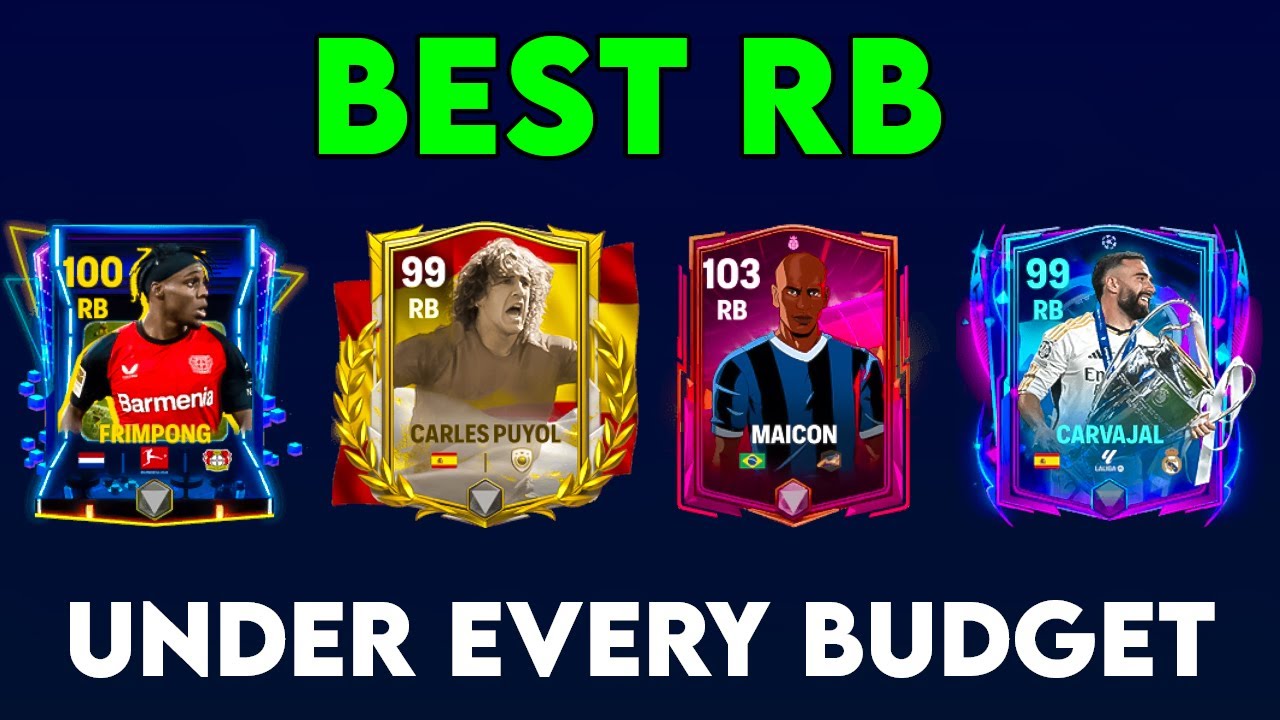 BEST Right Back(RB) in FC Mobile 25 Under Every Budget - YouTube