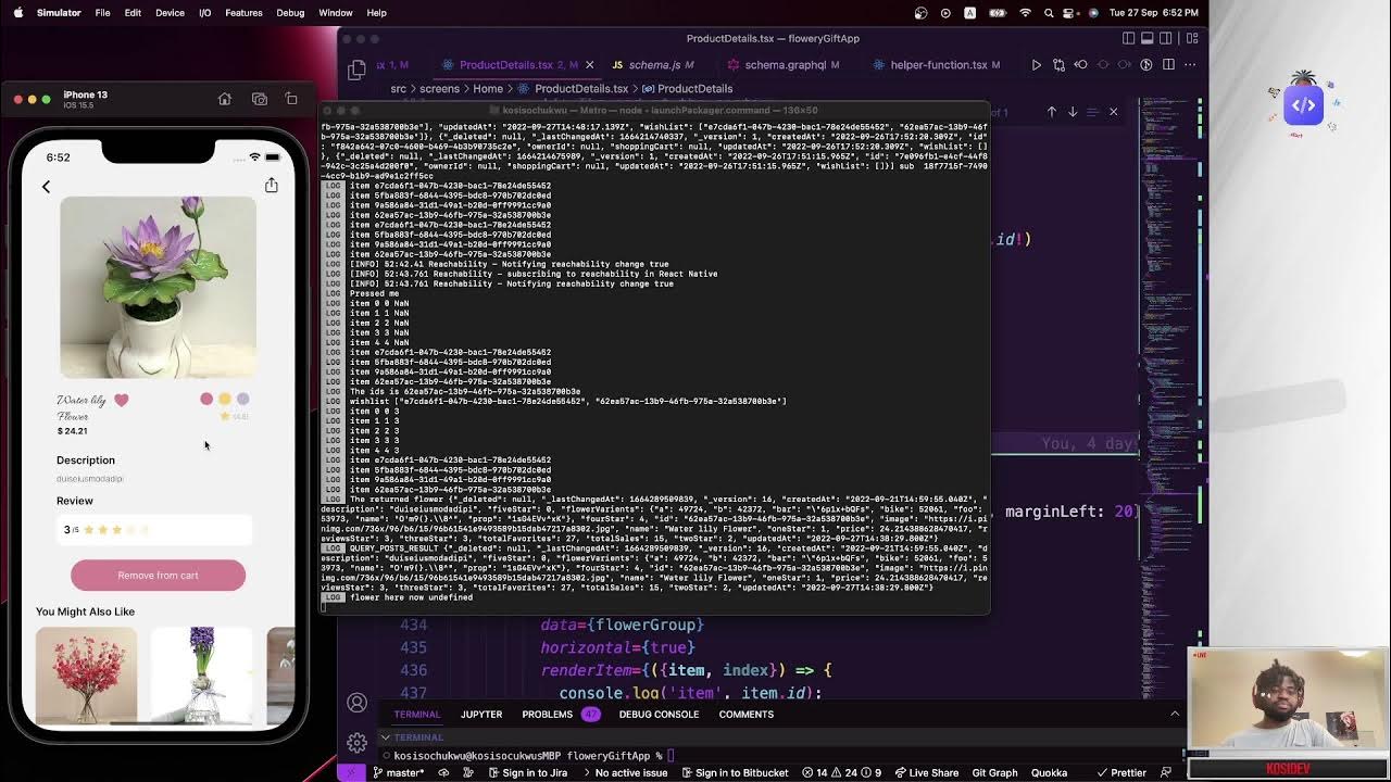 Add Social Sharing, Star Rating| React Native tutorial 2022| (Flowery Gift App) | Ep 14 - YouTube