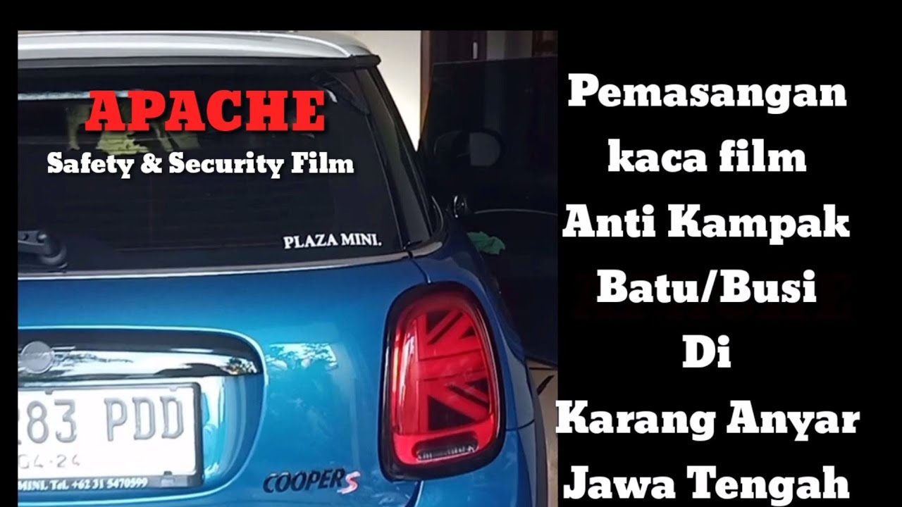 Pemasangan Kaca Film Anti KAMPAK/BATU/BUSI Mobil Mini Cooper.S - YouTube