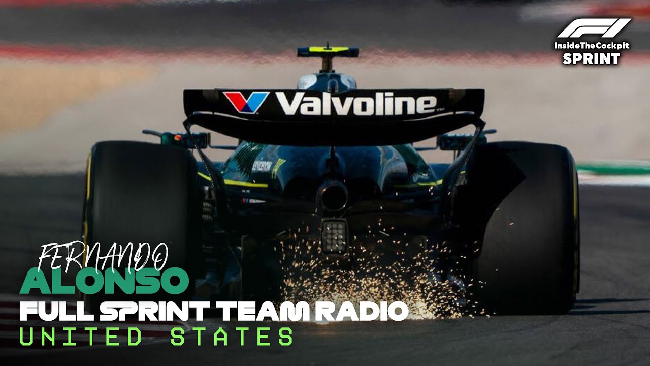 Fernando Alonso Full Sprint Race Team Radio | 2025 United States Grand ...