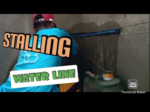 PAG INSTALL NG PVC WATER LINE SA CR - YouTube