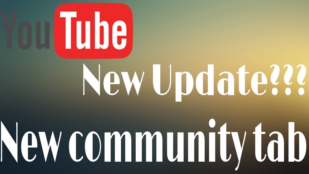 Post Photos I Polls to your YouTube Community Tab - YouTube