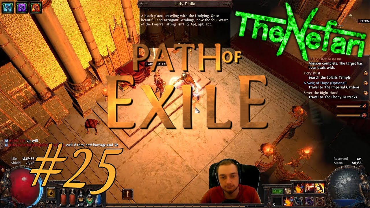 Path of Exile #25 Lady Dialla helps not a Cockroach - YouTube