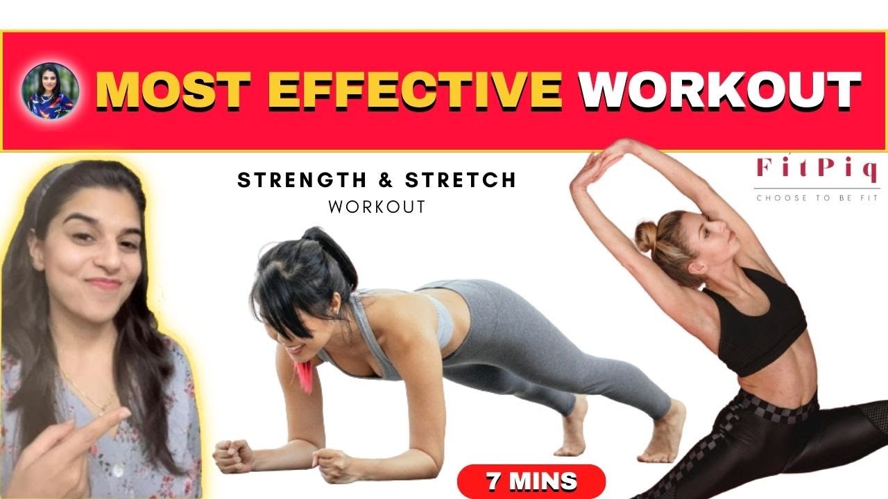 Full body Strength and Stretch workout- Improve flexibility & core ...