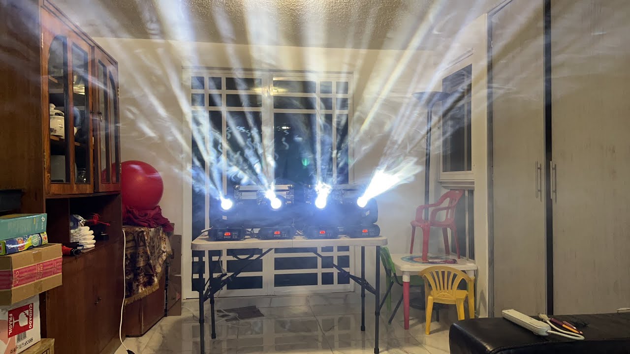 4 Cabezas Robóticas Led Beam + Gobos + Prisma de 100 Watts ⚡️ REALES ...