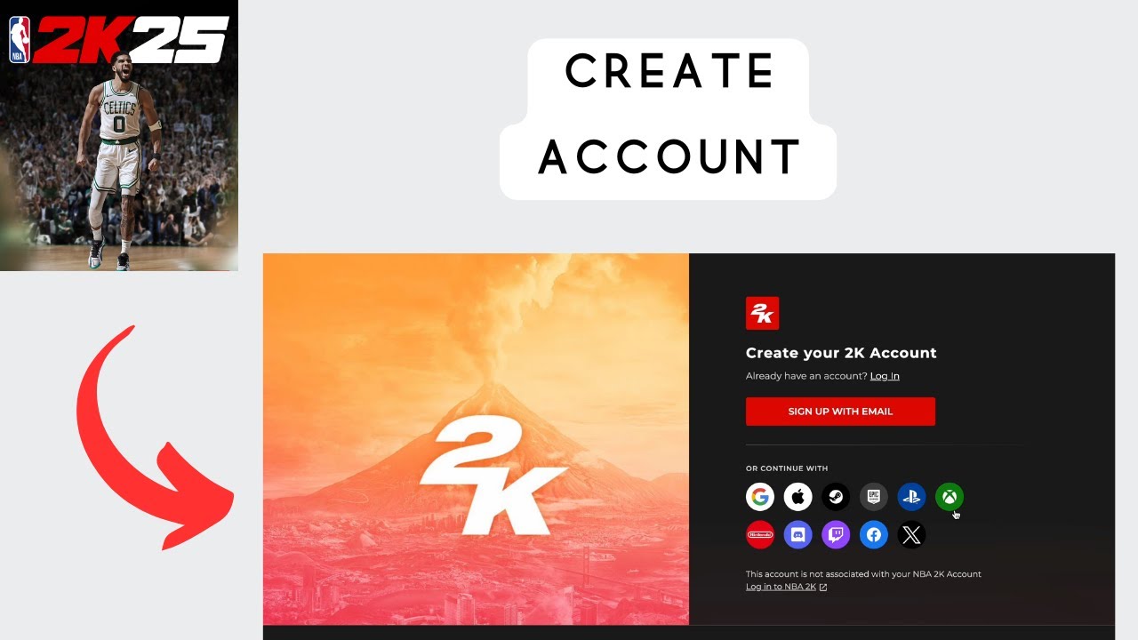 How to Create Account on NBA 2K25 | Make Account on NBA 2K25 - YouTube