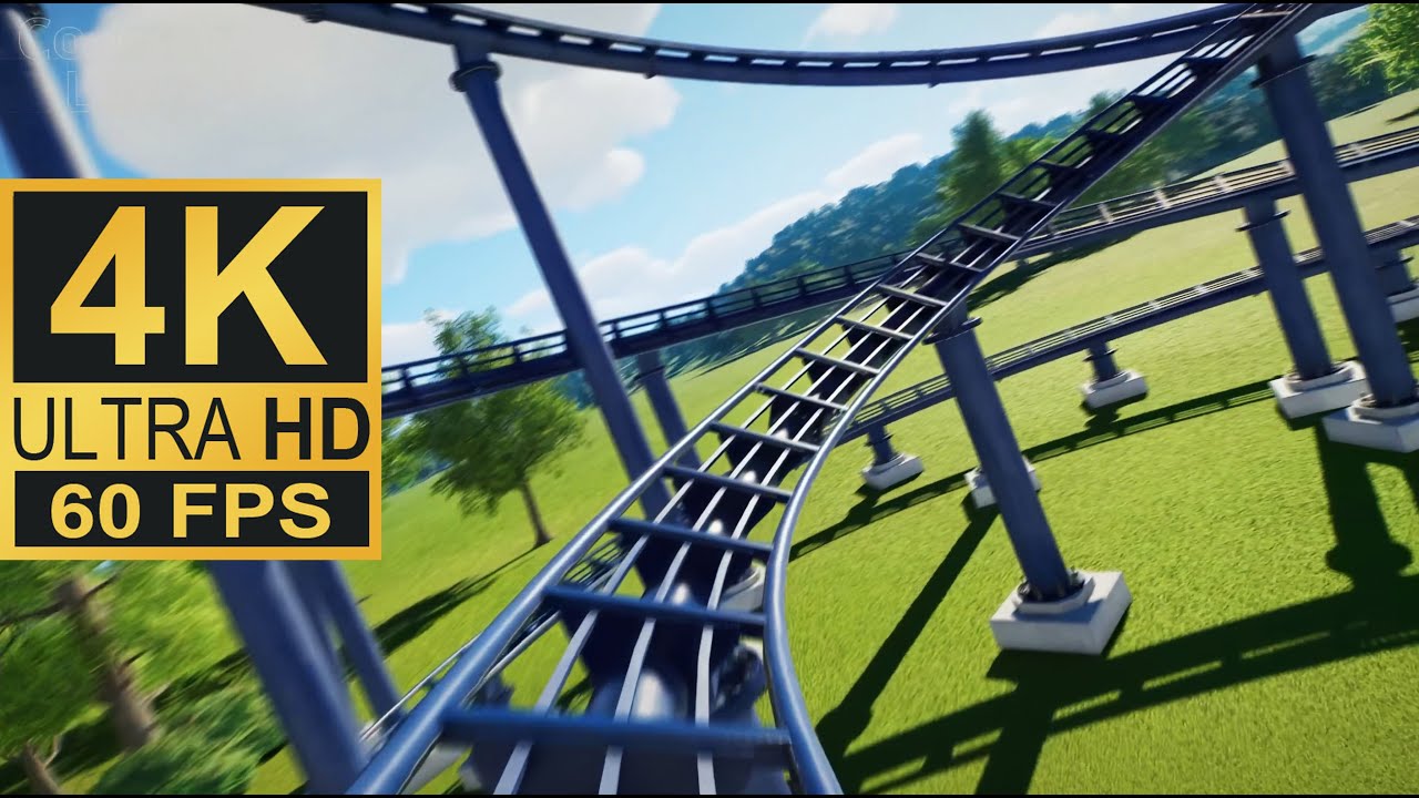 #21 Train Roller Coaster 4K FHD 60FPS mp4 - YouTube