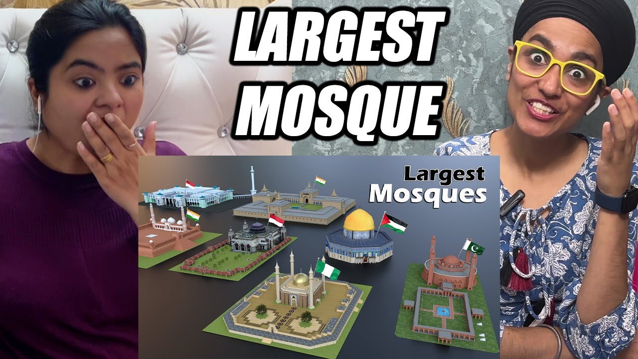 Indians React to Largest Mosques size comparison in the world - YouTube