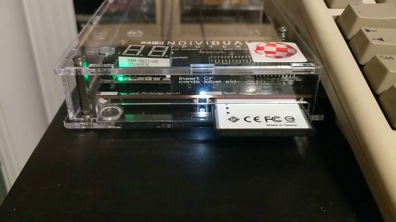 ACA500Plus installing Workbench 3.1 on CF-card (BOOT) - YouTube