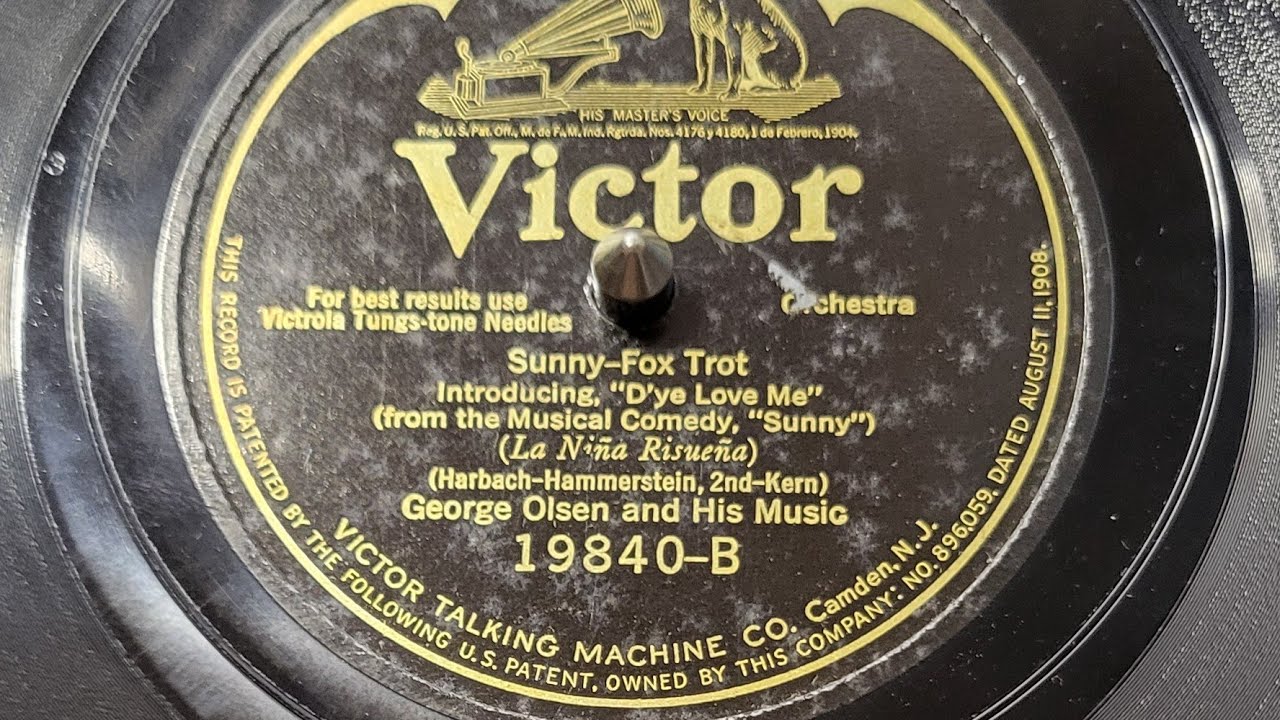 November 6, 1925. Sunny played by George Olsen and his Music. Taking a ...