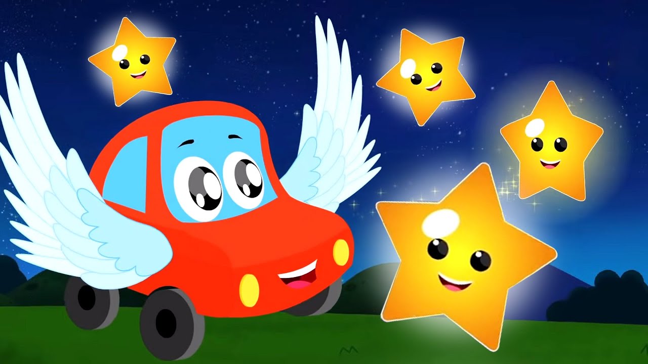 Twinkle Twinkle Little Star + More Car Cartoon Videos, Little Red Car ...